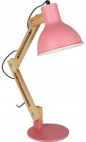 Stolní lampa 1xE27/40W/230V růžová