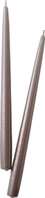 TWIN FLAME Sada svíček 2 ks 31 cm - šedohnědá