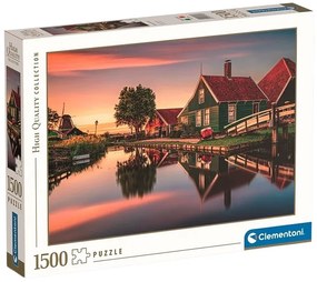 Clementoni - Puzzle 1500 Vesnice Zaanse Schans