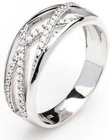 Dámský luxusní zlatý prsten se zirkony cca 585/4,10gr vel. libovolná 323041346