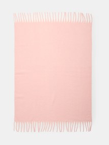 Sinsay - Deka s třásněmi - pastelová růžová