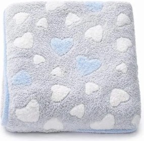 Dětská deka New Baby 80x90 heart blue