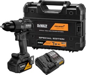 DeWALT - 18V AKU vrtací šroubovák s příklepem, McLaren, 1x aku 5,0 Ah XR Li-Ion, nabíječka DCD86MP1T