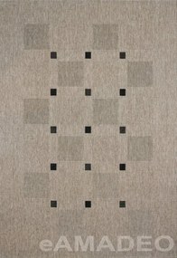 Kusový koberec FLOORLUX 20079 - stříbrný/černý