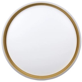 Černo-bílo-zlaté LED stropní svítidlo Manhattan kulaté 24W  - Candellux