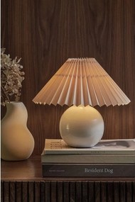 Béžová/krémová látková stolní lampa (výška 22 cm) Mimmi – Ellos Home