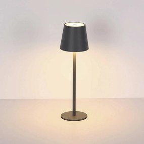 LED dobíjecí stolní lampa Vannie, černá, výška 36 cm, CCT