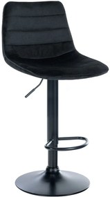 Bhm germany Barová židle Lex, samet, černá podnož / černá