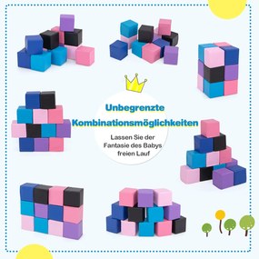 Costway 12 Kus pěnových stavebních bloků, měkké stavební bloky, šplhací měkké