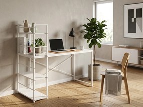 Psací stůl MAX 4.0 s regálem 120x44 cm, bílý