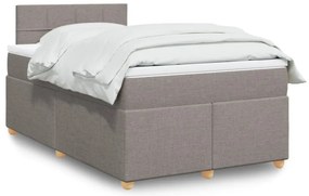 Box spring postel s matrací taupe 120x190 cm textil 3288923