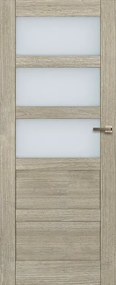 Interiérové dveře vasco doors BRAGA model 4 Průchozí rozměr: 70 x 197 cm, Orientace dveří: Levé dveře, Dekor: Dub Aljaška