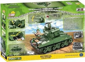 COBI 2550 Sherman M4A3E2 Jumbo WW II / 720 dílů / 2 figurky / od 7 let