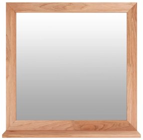 vidaXL Nástěnné zrcadlo 55 x 55 cm masivní ořechové dřevo