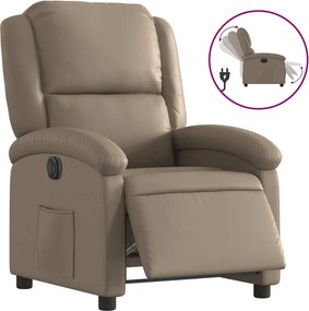 Elektrické polohovací křeslo cappuccino umělá kůže 3204218