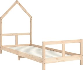vidaXL Dětská postel 80 x 200 cm masivní borové dřevo [834564] Barva: Bílá