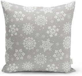 Sada 4 vánočních povlaků na polštář a běhounu na stůl Minimalist Cushion Covers Snowflakes