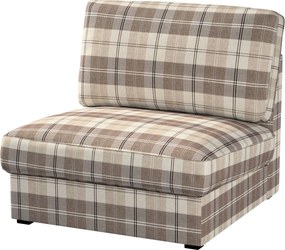 Potah na neskládací křeslo IKEA Kivik barva béžová látka pletený vzor, vzorované