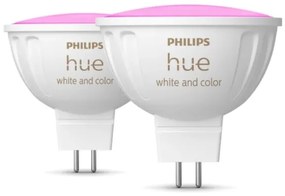 SADA 2x LED RGBW Stmívatelná žárovka Philips Hue WACA GU5,3/MR16/6,3W/12V
