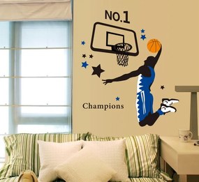 Živá Zeď Samolepka na zeď Basketbalista Velikost: 90 x 100 cm