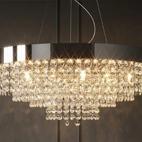 Toolight Toolight, stropní svítidlo 60cm, 16xG9, APP1786-5CP, chromová, OSW-04057