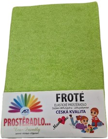 Dětské froté prostěradlo 70x140 cm -zelené