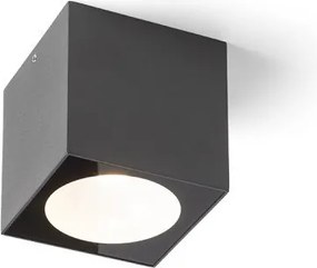 RED R13625 SENZA SQ stropní antracitová čiré sklo 230V LED 6W IP65 3000K - RED - DESIGN RENDL
