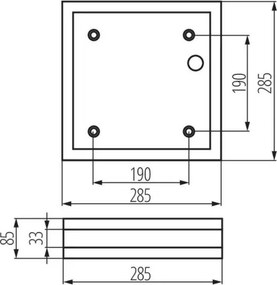 Svítidlo Kanlux JURBA DL-218L 2x18W E27 matný chrom 08981