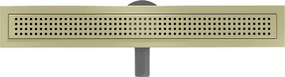 Mexen Flat 360° M08 sprchový žlab 60 cm, zlatá matná, 1A25060-40