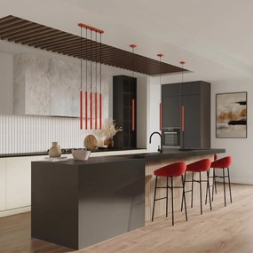 Sollux Lighting Závěsné svítidlo PASTELO 1 červené