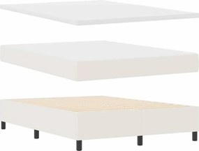 Postel s boxspringem Krémová a bílá 160 x 200 cm 3337474