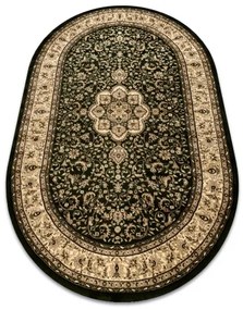 Oválný koberec ROYAL ADR 521 Klasický zelený Rozměr: 150x250 cm
