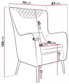 Křeslo XENON - béžové