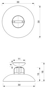 Stropní svítidlo Felix, 1x zlaté/černé kovové stínítko, b/g