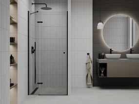 Mexen ROMA sprchové otevírací dveře ke sprchovému koutu 110 cm, černá-transparentní, 854-110-000-70-00
