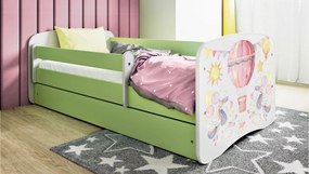 XXXLutz POSTEL PRO DĚTI A MLÁDEŽ 80/160 cm, zelená, bílá MID.YOU - Dětské pokoje sestavy - 00214200021Y