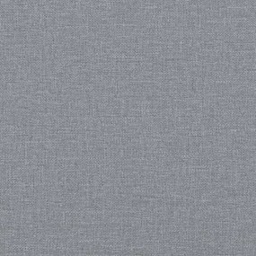 3místná pohovka s podnožkou světle šedá 180 cm textil 3201135