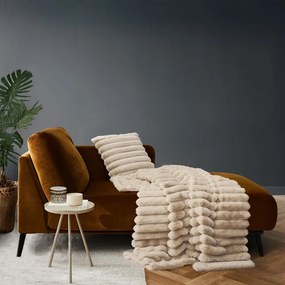 Béžová deka z mikroplyše 180x220 cm Boudoir – douceur d'intérieur