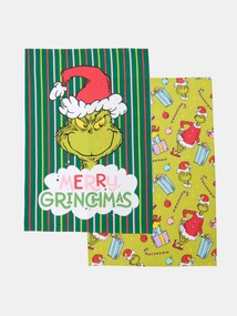 Sinsay - Vánoční kuchyňské utěrky Grinch 2 pack - vícebarevná