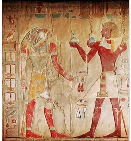 Vliesová fototapeta Egyptská malba 225 x 250 cm + lepidlo zdarma / MS-3-0052 vliesové fototapety na zeď DIMEX