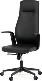 Kancelářské křeslo KA-T8325 BK, synchronní mechanismus, černá ekokůže (66 x 62) cm