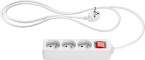 Silvercrest® Zásuvková lišta (3 zásuvky, bílá)
