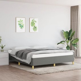 Rám postele s boxspringem tmavě šedý 160 x 200 cm textil 3120970
