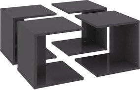 vidaXL Konferenční stolky 4 ks 33 x 33 x 33 cm dřevotříska [806821] Barva: Černá