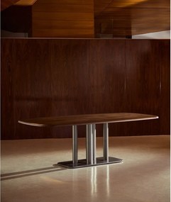 Jídelní stůl v dekoru ořechu 110x220 cm Melvar – Kave Home