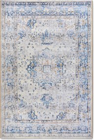 Villeroy & Boch Kusový koberec 106064 Cream, Blue – na ven i na doma, 200x285, modrá, chodba / předsíň