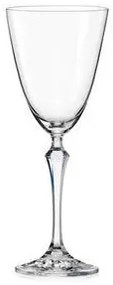 Crystalex - Bohemia Crystal Sklenice na bílé i červené víno Elisabeth Leaves Gold 350 ml, 6 ks