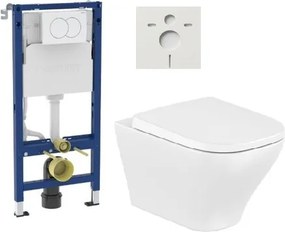 Závěsný WC set předstěnová montáž Roca Optica SIKOGSROOPTW