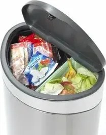 Brabantia Touch Bin New Odpadkový koš na tříděný odpad 23 + 10 L stříb