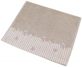 Bavlněný ručník béžový 30 x 50 cm (ISABELLE ROSE)